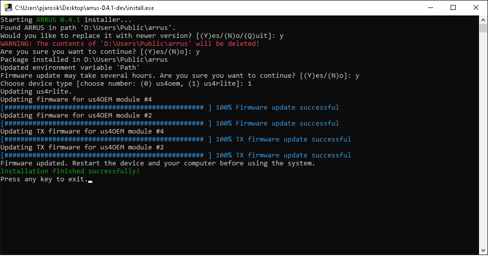 Installation — ARRUS (matlab) 0.6.6 documentation